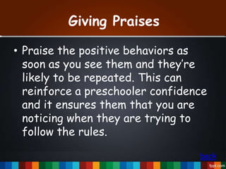 Discipline Techniques for Preschool Classroom | PPTX