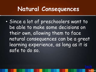 Discipline Techniques for Preschool Classroom | PPTX