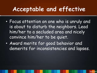 Discipline Techniques for Preschool Classroom | PPTX