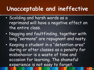 Discipline Techniques for Preschool Classroom | PPTX