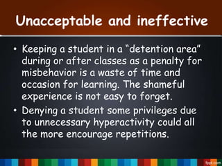 Discipline Techniques for Preschool Classroom | PPTX