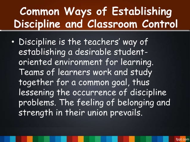 Discipline Techniques for Preschool Classroom | PPTX | Daycare and Pre ...