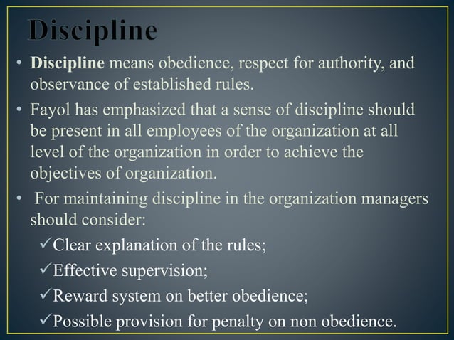 Discipline ; unity of command | PPTX | Soccer | Sports