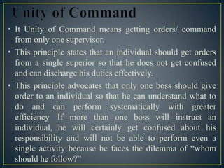 Discipline ; unity of command | PPTX