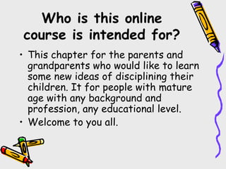 Disciplining your child | PPT