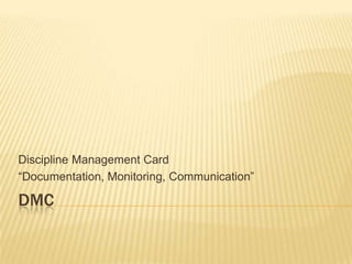 Disciplin management card[1] | PPTX