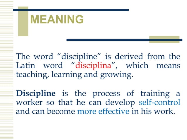 disciplne | PPT