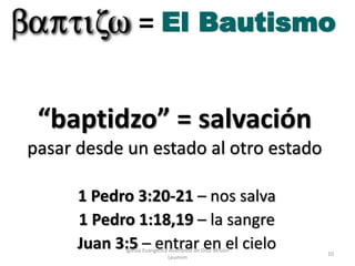 Discipulado el bautismo en agua | PPTX