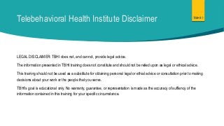 TBHI Disclaimer and Enrollment | PPTX