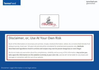 Disclaimer Examples | PDF