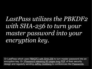 Disclosing password hashing policies | PPT