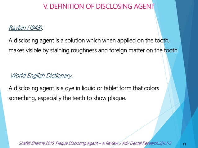 PLAQUE DISCLOSING AGENTS | PPTX