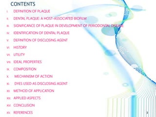 Dental Plaque Disclosed