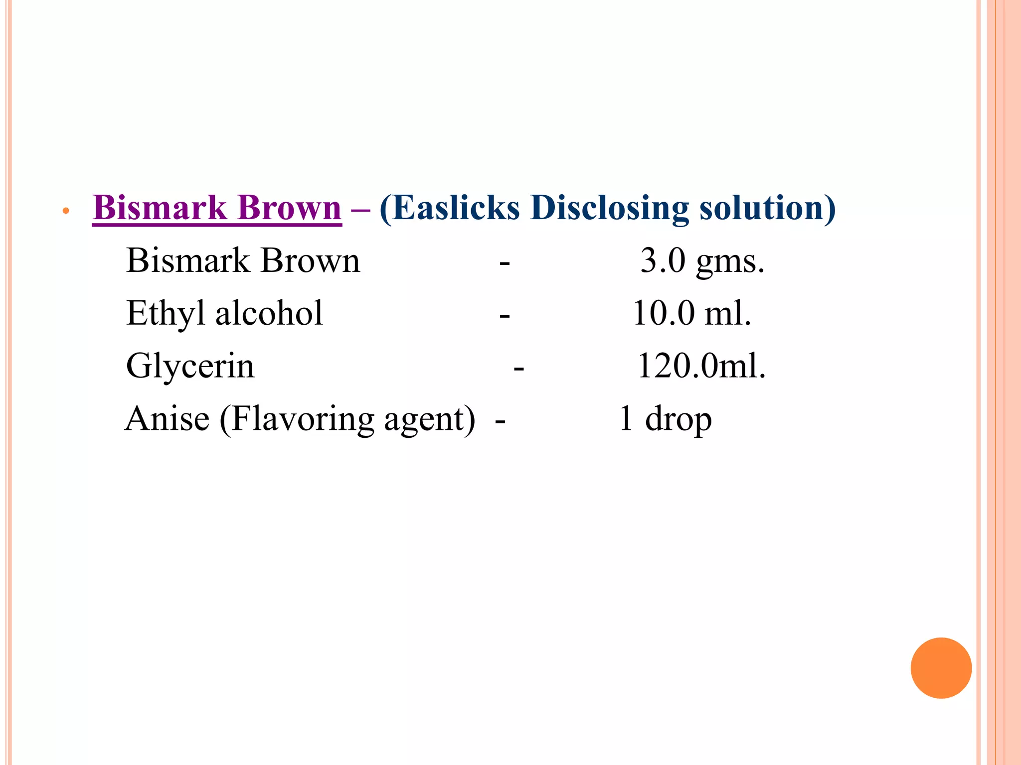 DISCLOSING AGENTS in dentistry ptx | PPTX