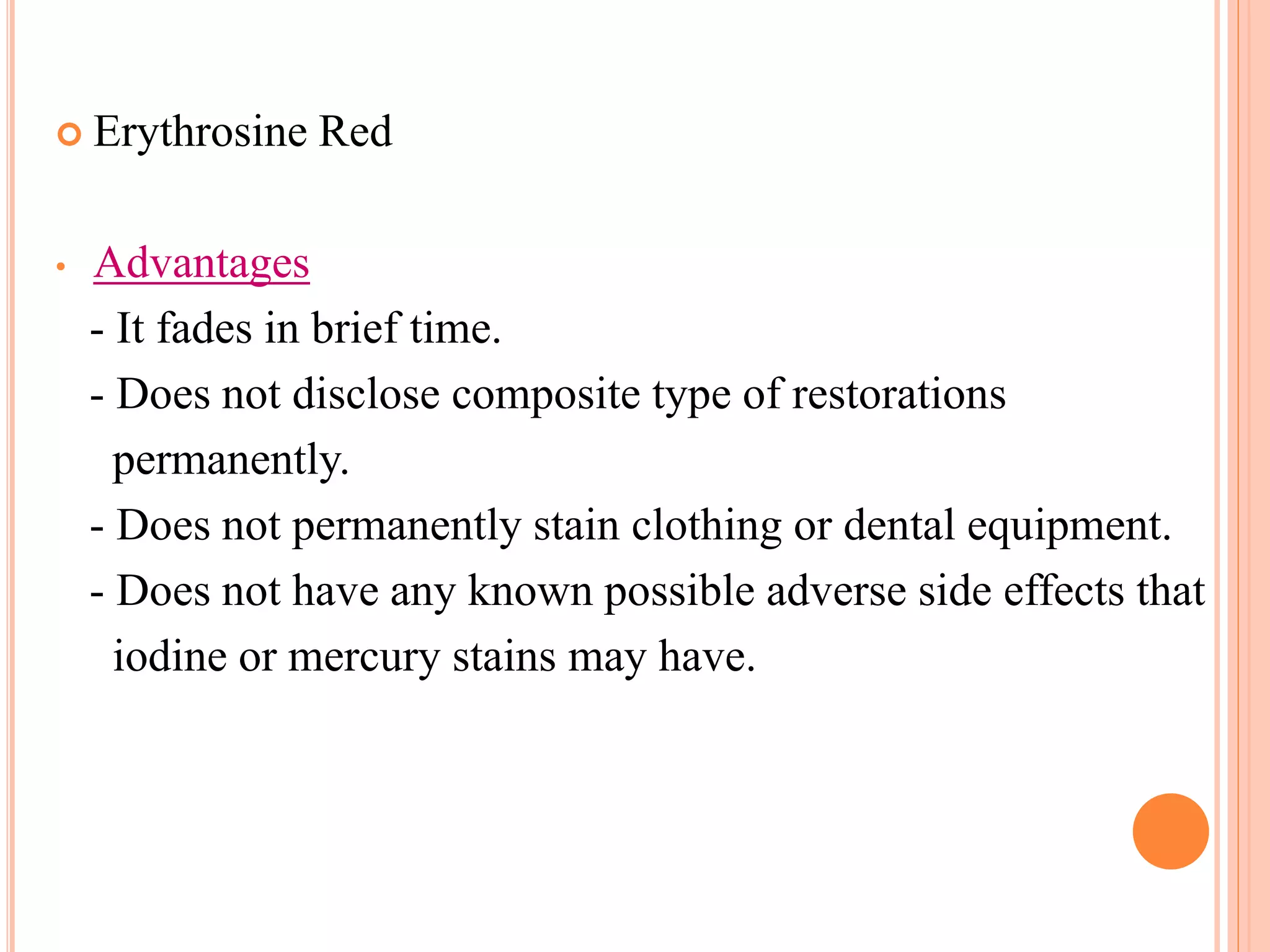 DISCLOSING AGENTS in dentistry ptx | PPTX