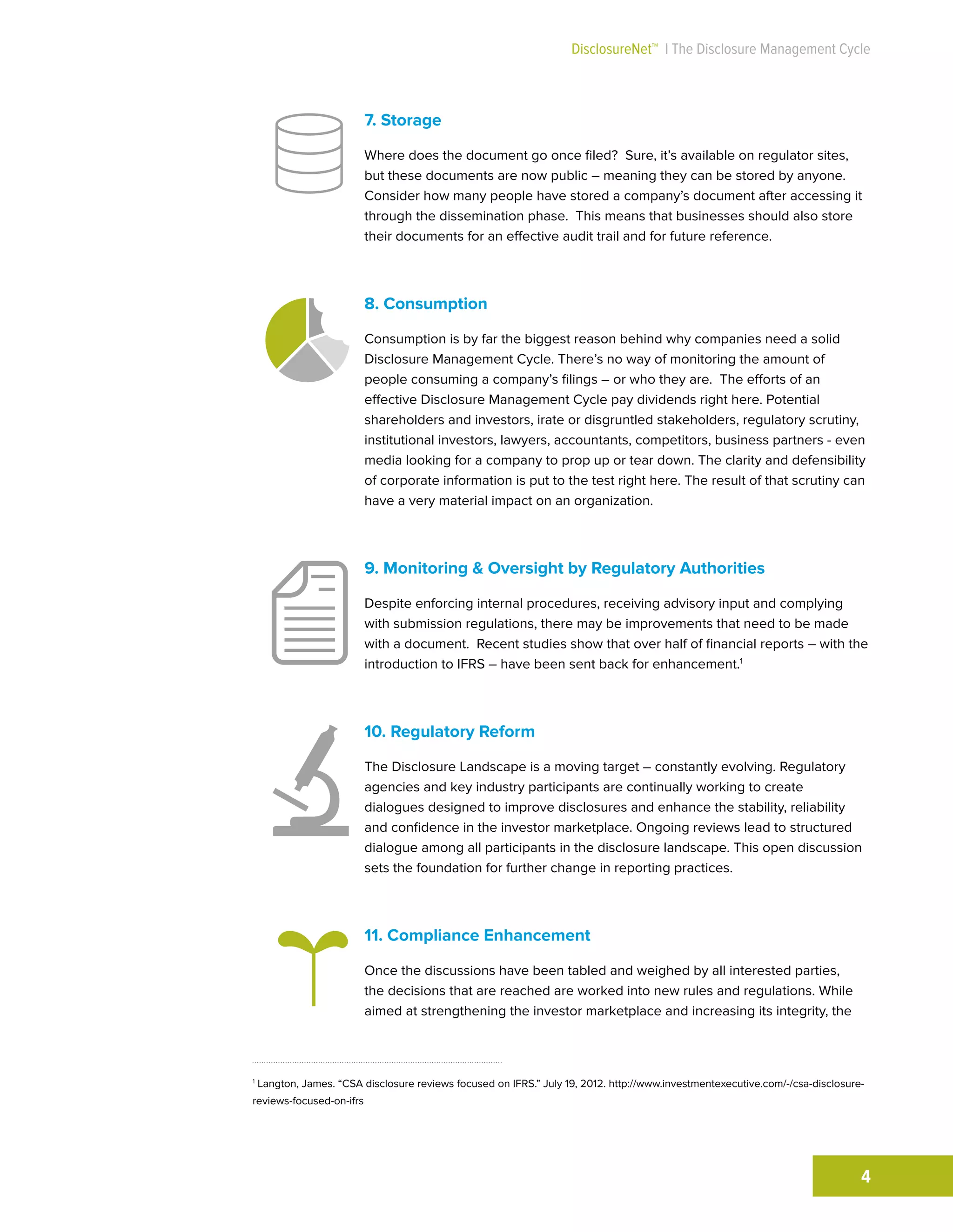 The Disclosure Management Cycle | PDF
