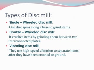 Disc mill | PDF
