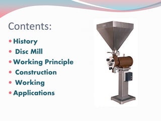 Disc mill | PDF