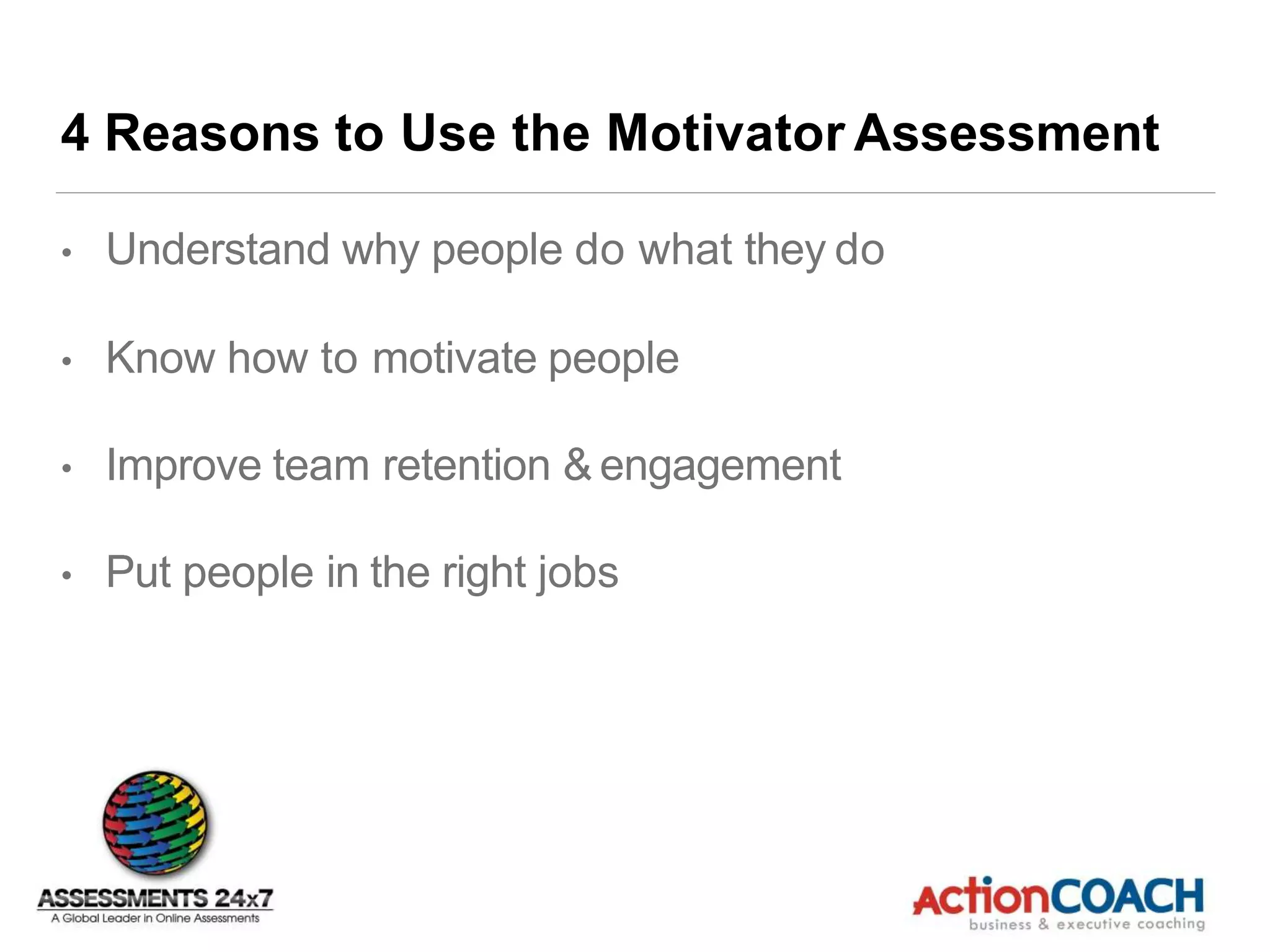 Cynthia Wihardja - The 7 Types of Motivators that Drive People at Work ...