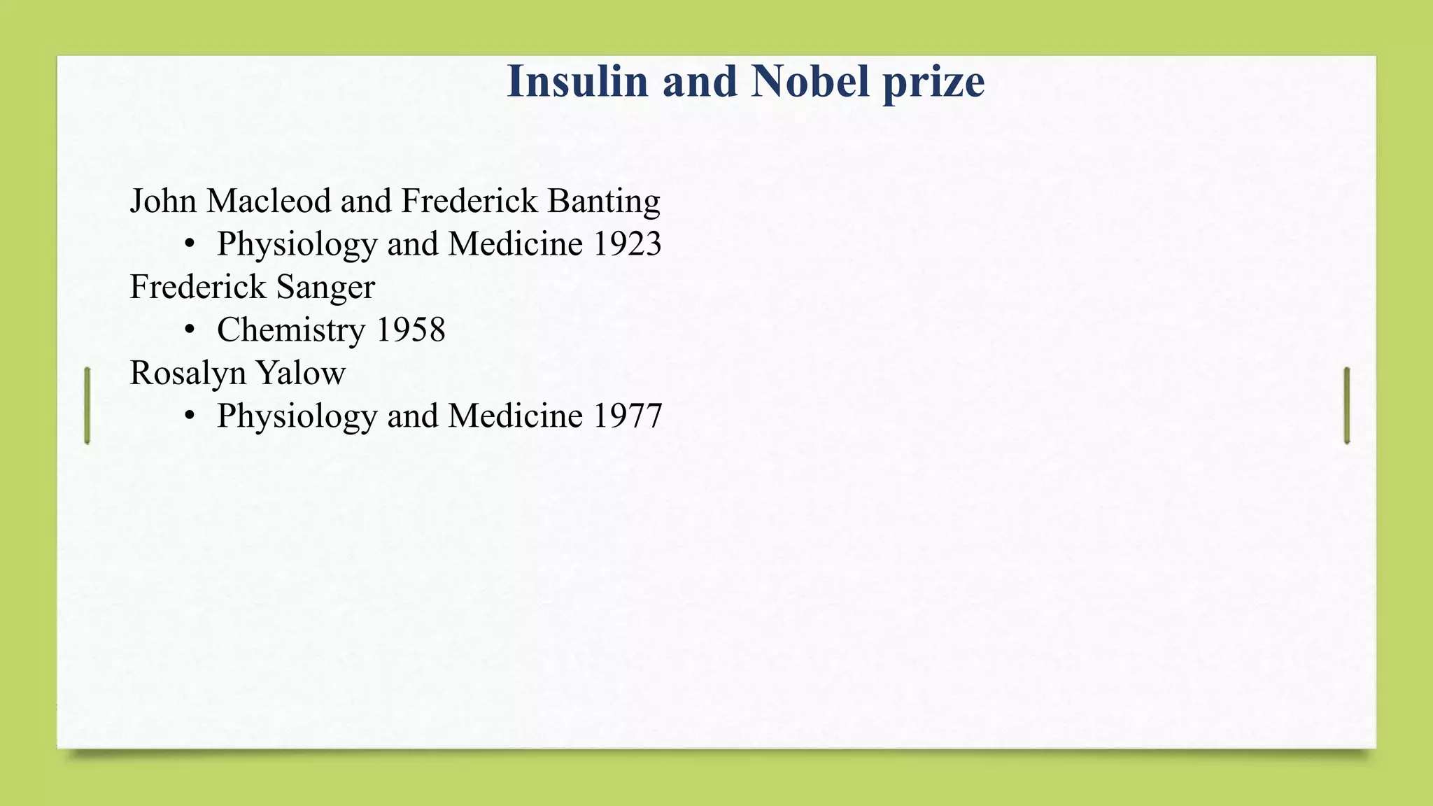 Discoery of insulin | PPTX