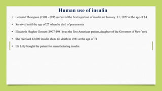 Discoery of insulin | PPT