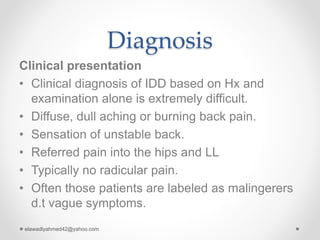 Discogenic low back pain | PPTX
