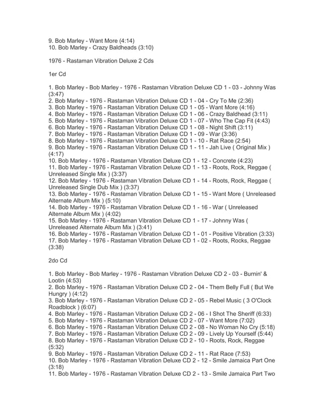 Discografia de bob marley, Bob Marley | PDF