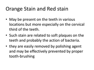 Discoloration of teeth | PPTX