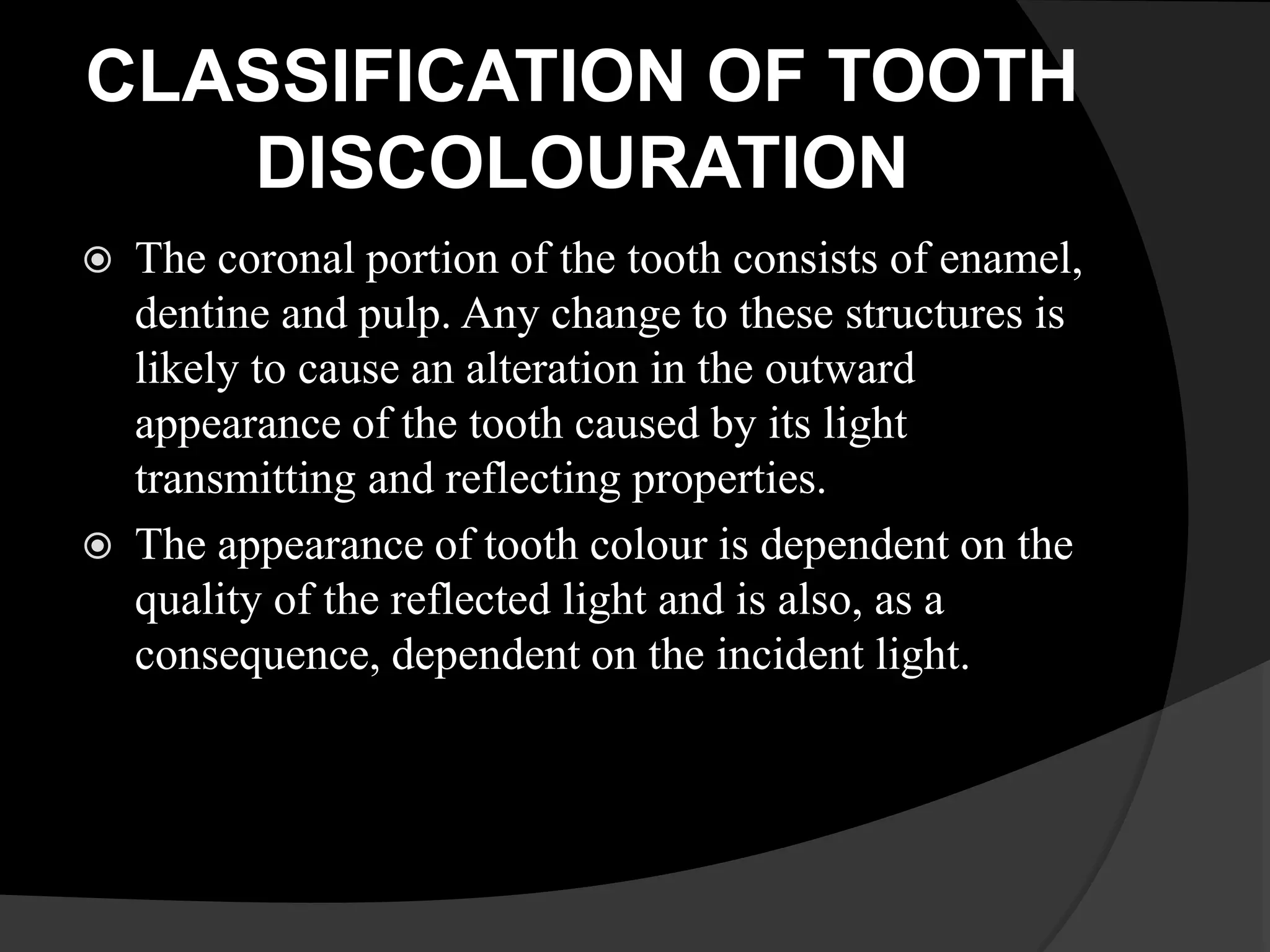 TOOTH DISCOLORATION AND BLEACHING | PPTX