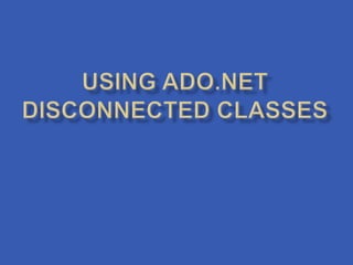 Disconnected data | PPTX | Databases | Computer Software and Applications