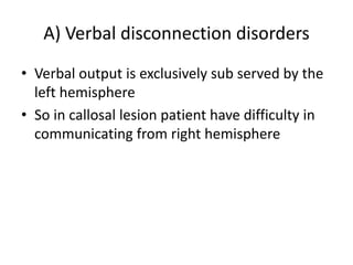 Disconnection syndrome | PPTX