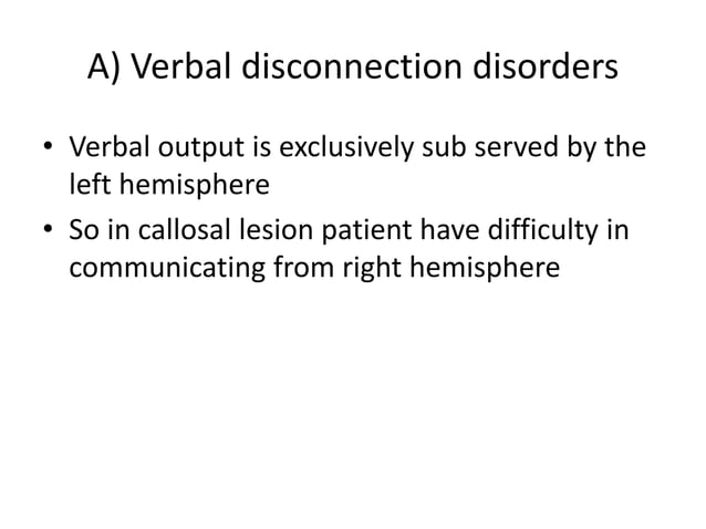 Disconnection syndrome | PPTX