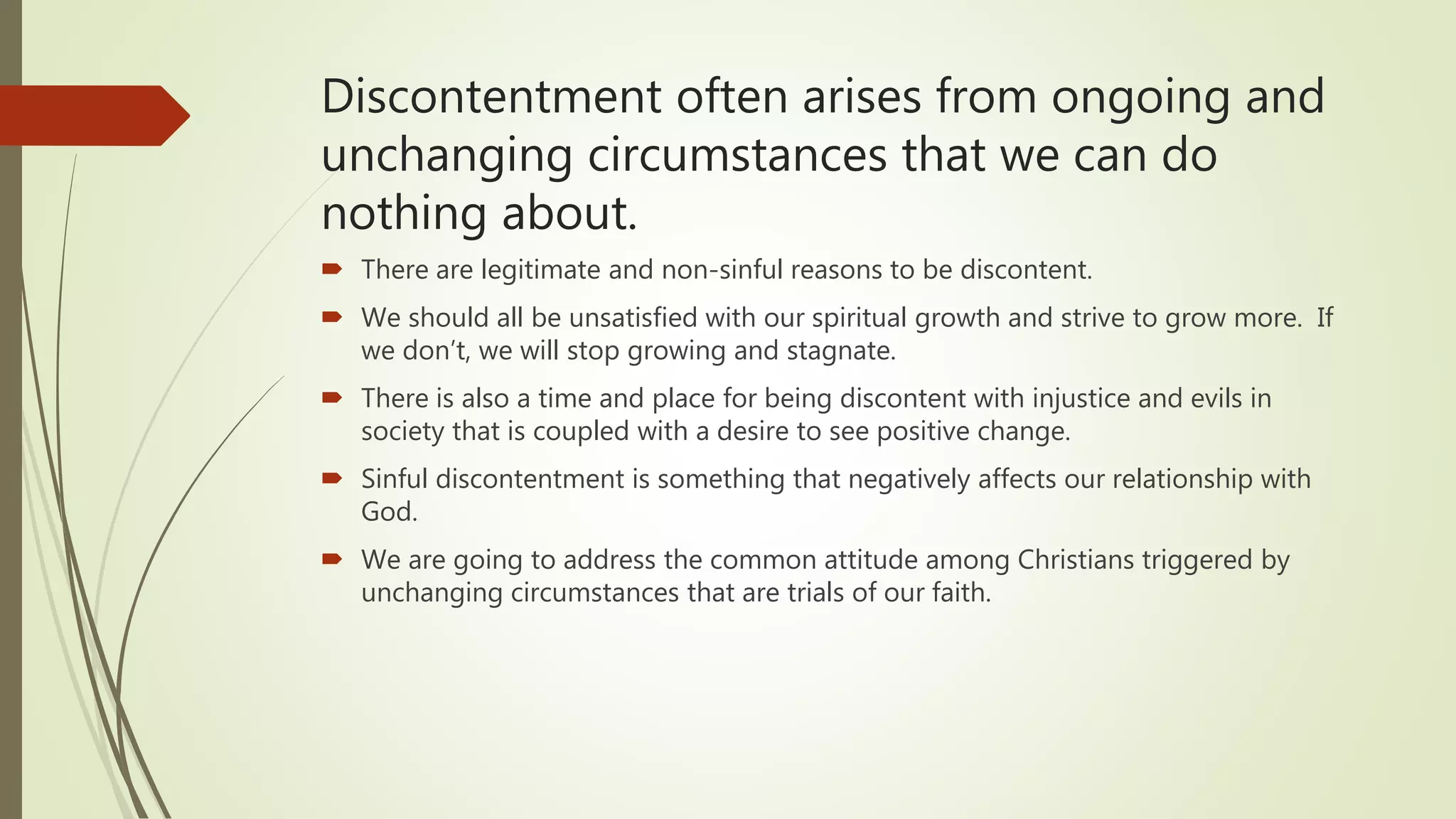 Discontentment | PPTX