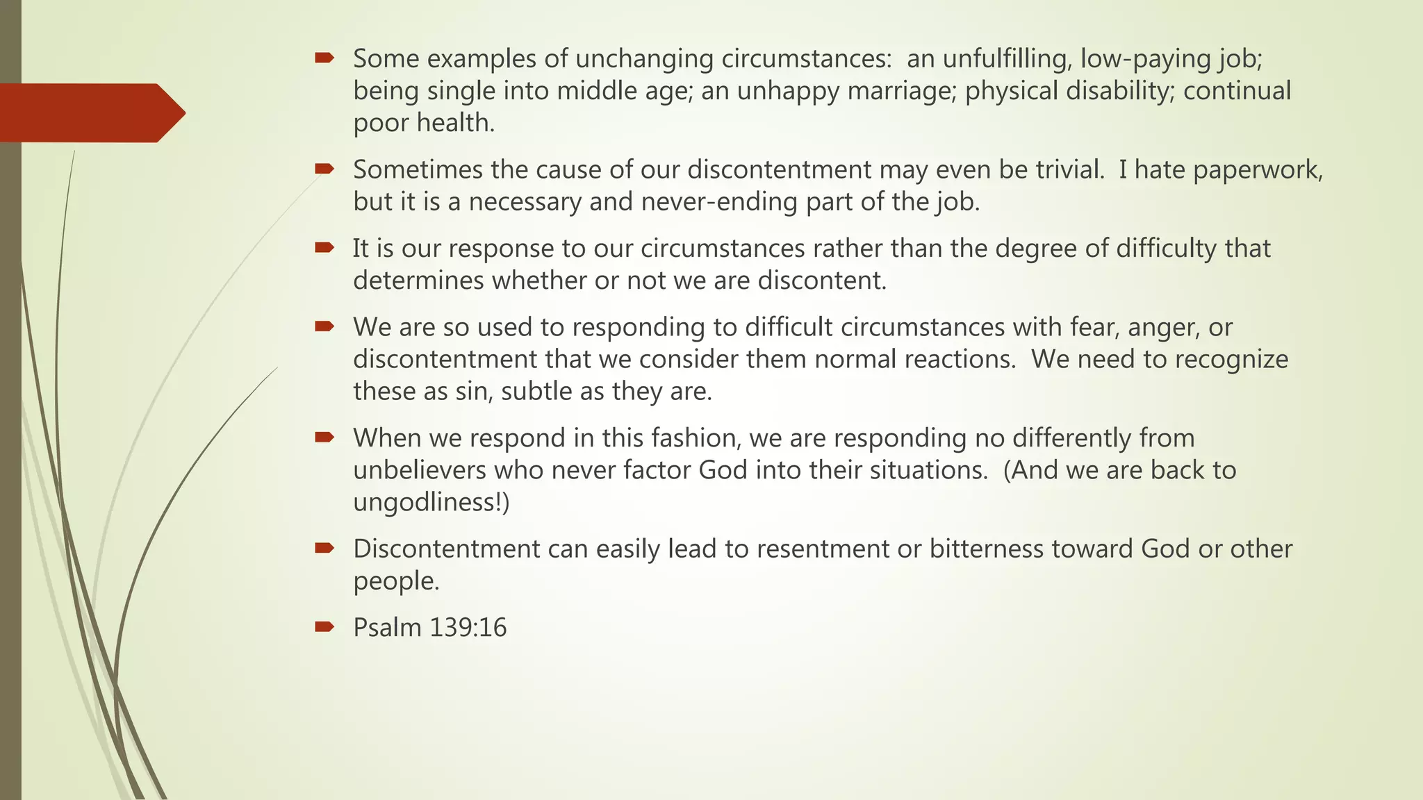 Discontentment | PPTX