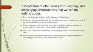 Discontentment | PPTX