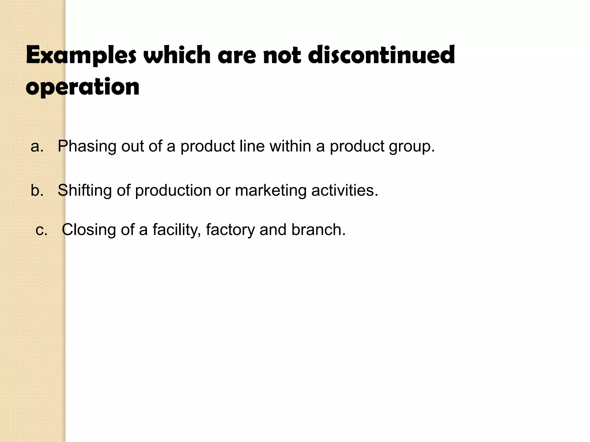 Discontinued operation | PPTX