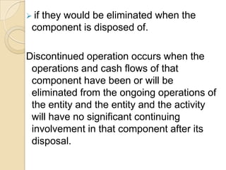 Discontinued operation | PPTX