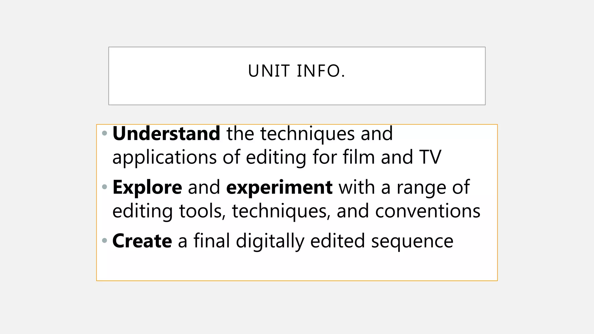 Discontinuity editing | PPTX