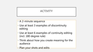 Discontinuity editing | PPTX