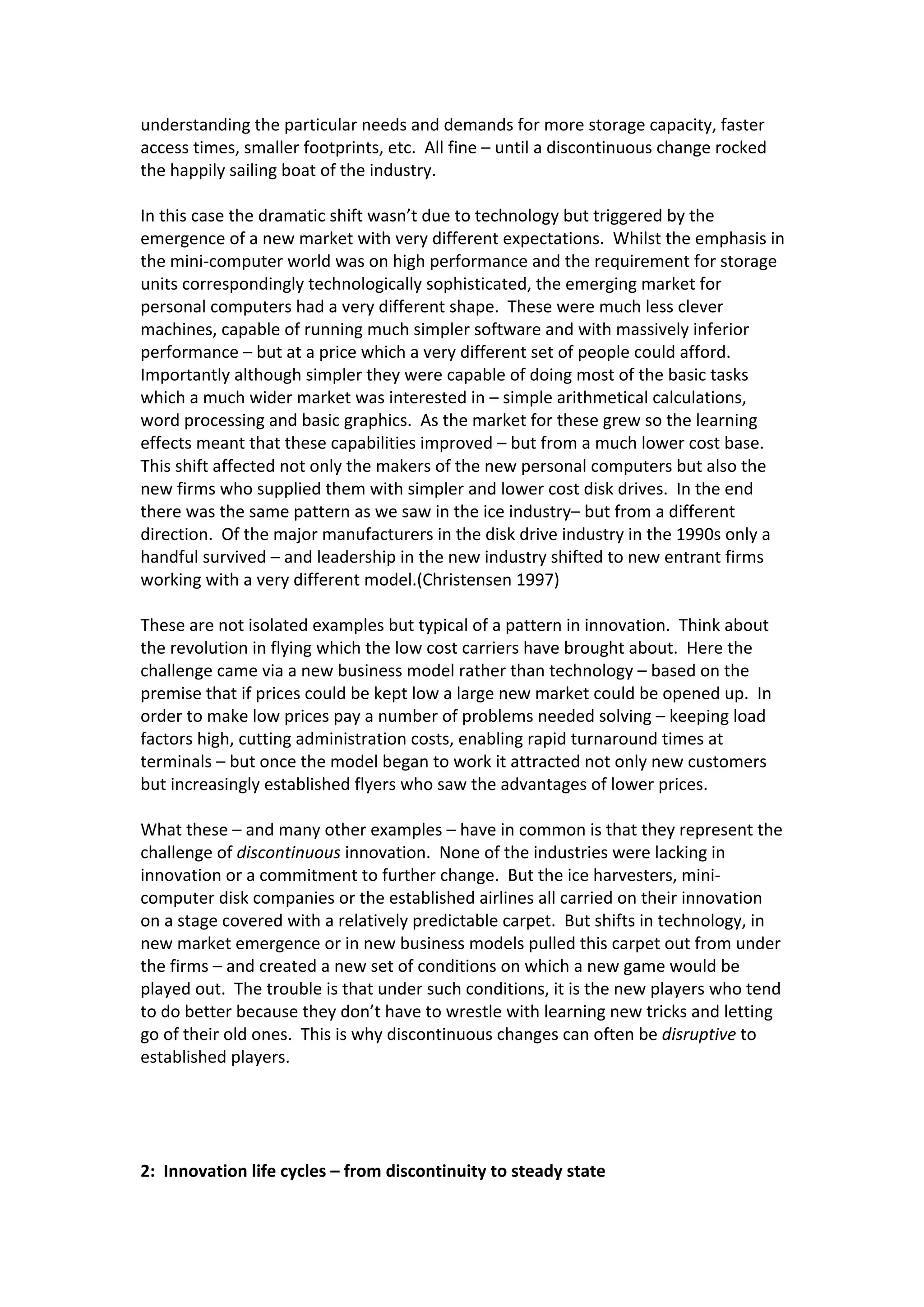 Discontinuous innovation-deep-dive | PDF