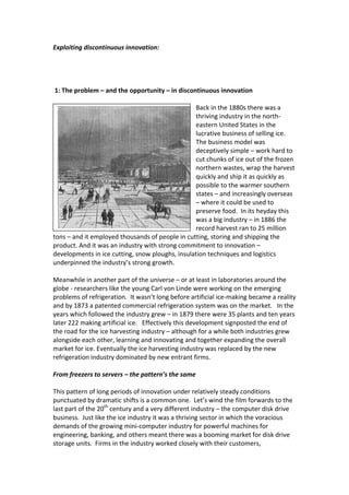 Discontinuous innovation-deep-dive | PDF