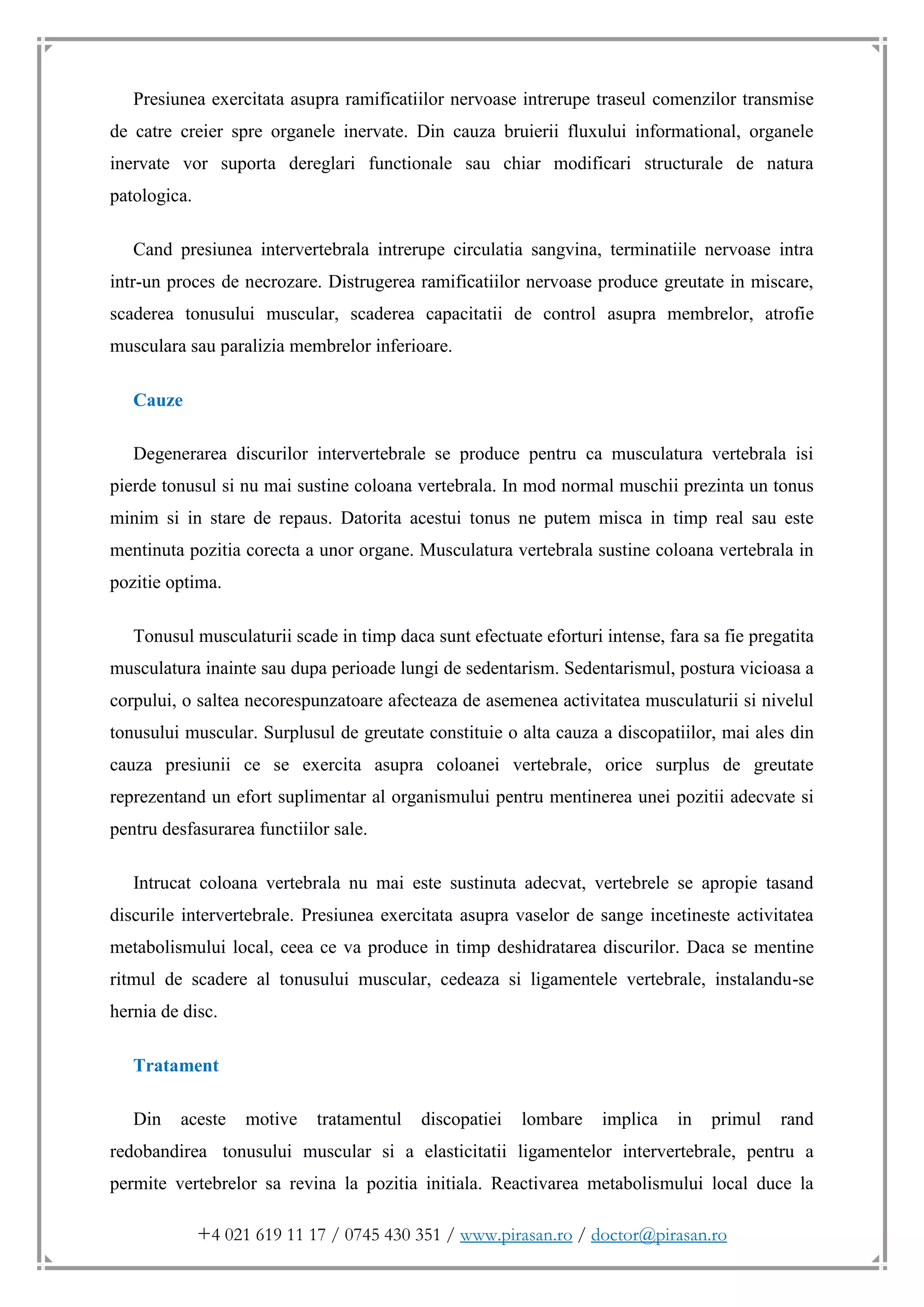 Discopatia lombara | PDF