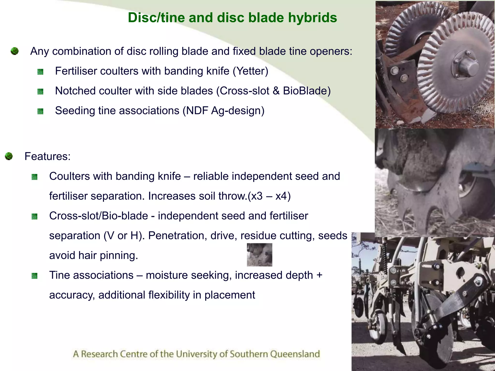 Disc seeding in conservation agriculture | PPTX