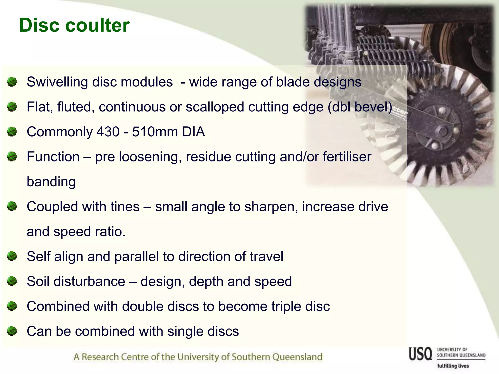 Disc seeding in conservation agriculture | PPTX