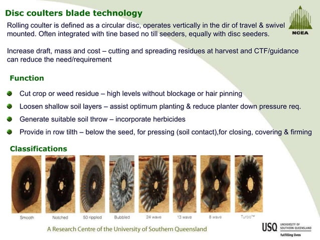Disc seeding in conservation agriculture | PPT