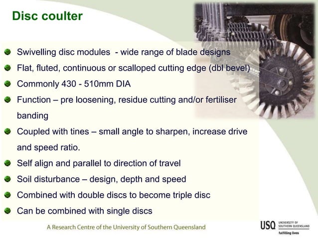 Disc seeding in conservation agriculture | PPT