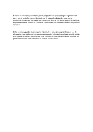 Que es discord? Y como crear tu servidor | DOCX