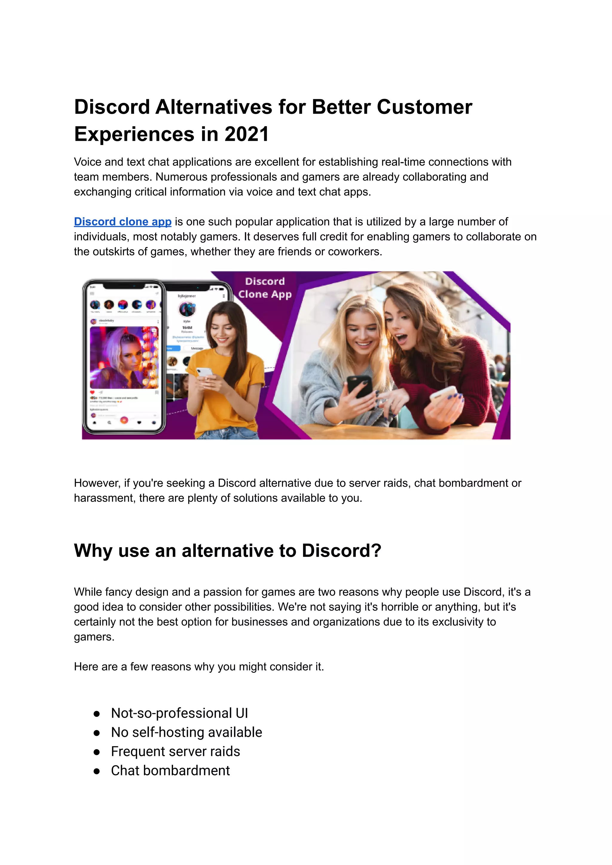 Discord clone app | PDF