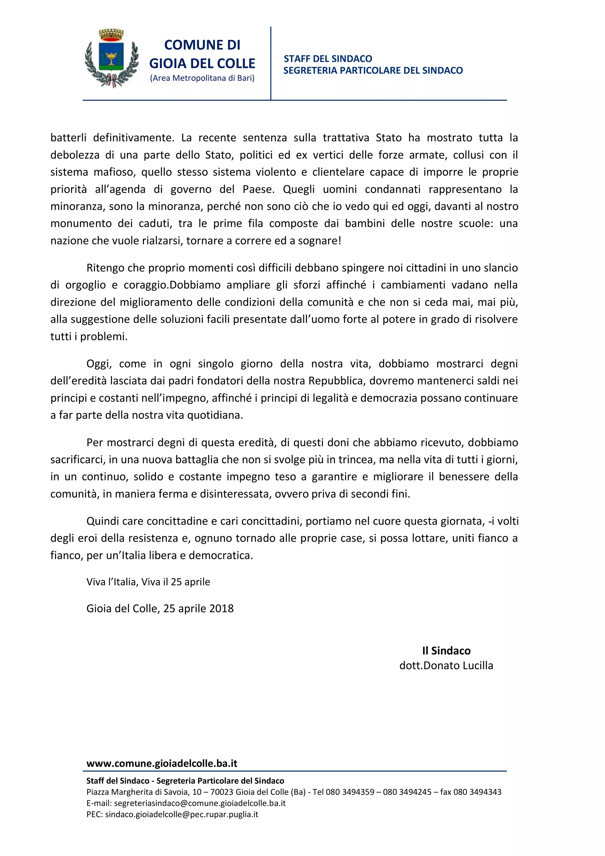25 APRILE FESTA NAZIONALE DELLA LIBERAZIONE | PDF