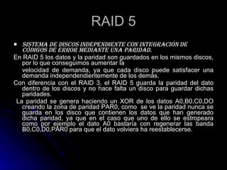 IMPLEMENTACION DEL RAID5 | PPT